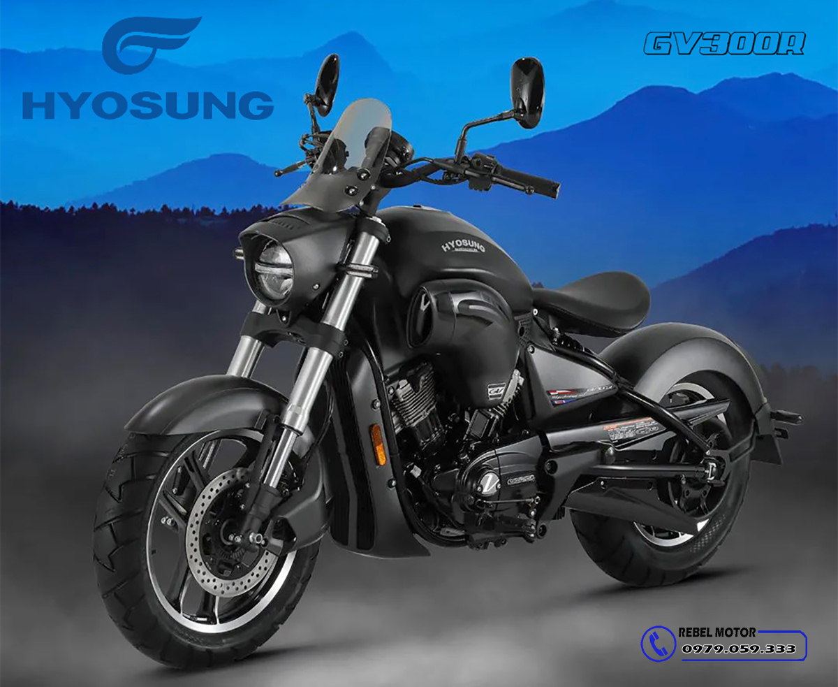 Hyosung GV300R 2023, Cruiser pha lẫn phong cách Bobber, dành cho giời trẻ
